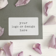 Rectangular Logo Stickers – 76×46.5mm - Love From Angie