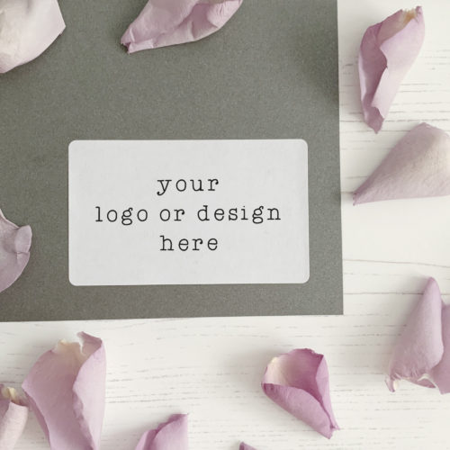 Rectangular Logo Stickers – 76×46.5mm - Love From Angie